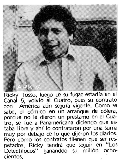 Ricky Tosso y su etapa ochentera. ¿Computas? ¡Alucina! - ArkivperuArkivperu